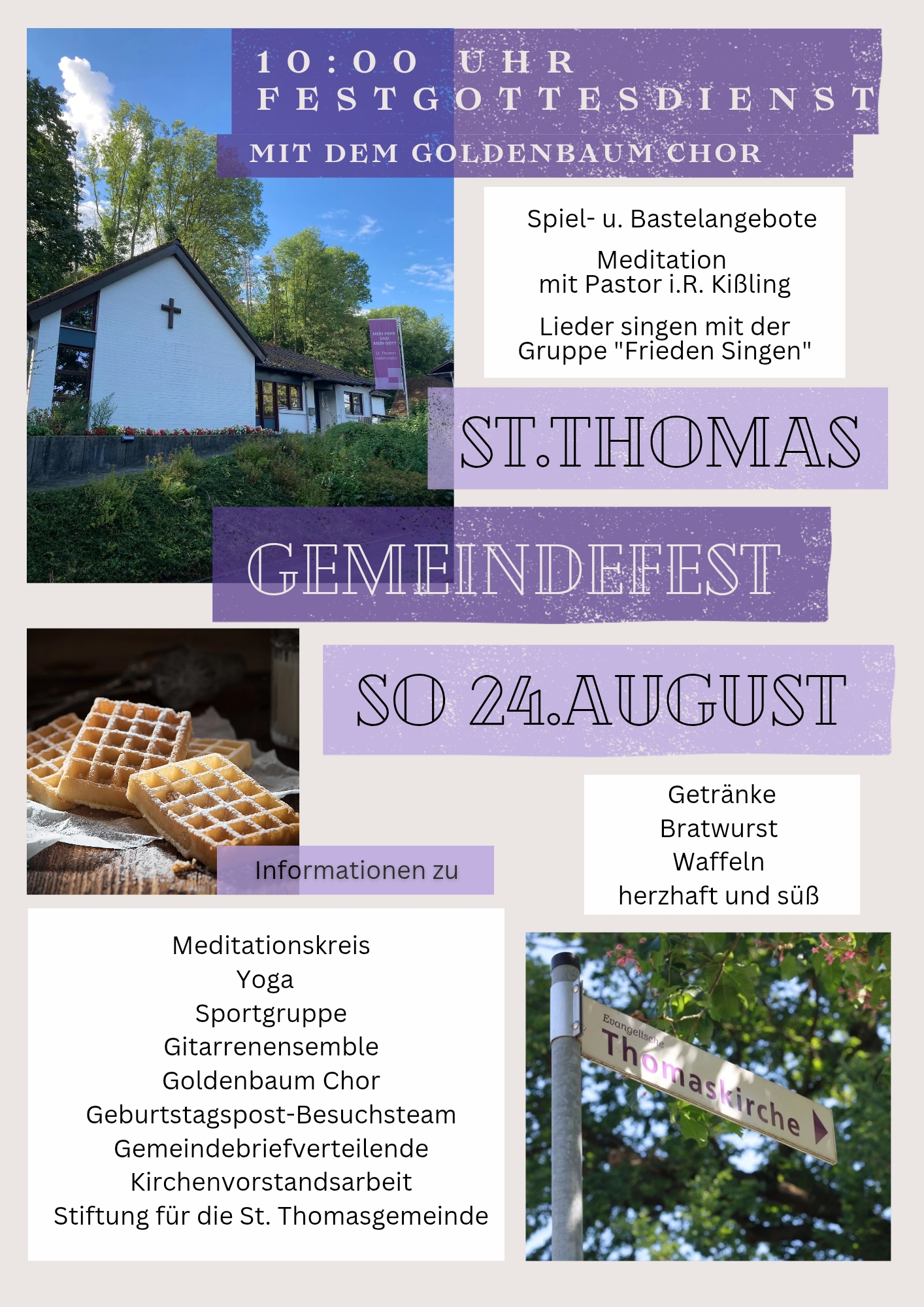 Die Nachbarkirchengemeinde St. Thomas feiert am Sonntag, 24. August 2025 ein Gemeindefest